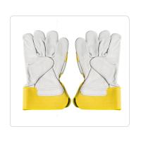 China Metal Smelting Cotton Cow Leather Safety Gloves for sale