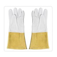 China Iron Steel Heat Resistant Cow Split Welding Work Gloves for sale
