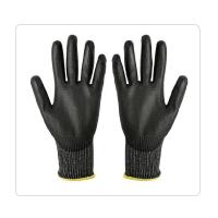 China General Maintenance Black HPPE Fiber Size 6 ANSI Level 3 Cut Resistant Gloves for sale