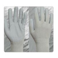 China Construction Grey Nylon Bamboo Fiber Summer 15G Women Work Gloves for sale