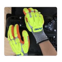 China Puncture Proof Nitrile Coated Impact Safety Gloves For Sanitation And Recycling for sale