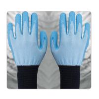 China Mechanics Polyester Liner With Colorful Latex Gloves For Small Hands for sale
