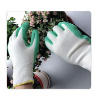 China Green Foam Latex Gloves For Mowing The Lawn And Cutting Flower for sale