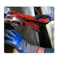 China Nylon Knitting Black Nitrile Protective Men Heavy Duty Work Gloves Medium Size for sale