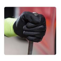 China 7 Gauge Terry Brushed Liner Winter Warm Industrial Nitrile Gloves for sale