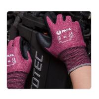 China Men Winter Warm Oil Resistant Terry Brushed Knit Foam Nitrile Gloves for sale