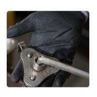 China Silicone Free Foam Nitrile Palm Mechanic Work Gloves for sale