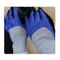 China Nitrile Double Dipping 15 Gauge Seamless Liner Industrial Work Gloves for sale