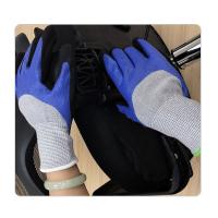 China Nitrile Double Dipping 15 Gauge Seamless Liner Industrial Work Gloves for sale
