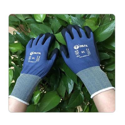 China Women Summer Breathable Gardening Nylon Knit Hand Safety Gloves for sale