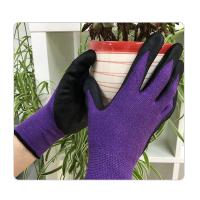 China Environment Gardening 15 Gauge Bamboo Microfiber Spandex Liner Safety Work Gloves for sale
