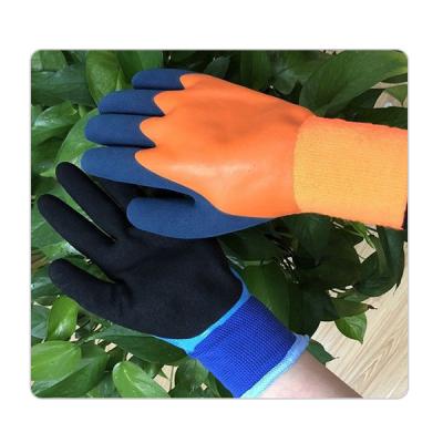 China Decorating Winter Warm Colorful Rubber Grip Small Hands Palm Coated Gloves for sale