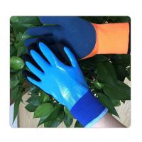 China 26CM 7G Terry Brushed Knit XL Rubber Mechanic Winter Construction Gloves for sale