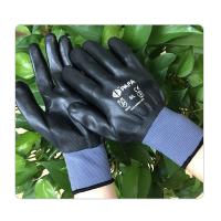 China Small Hands Thin Nylon Liner 18 Gauge Blue Touchscreen  Nitrile Work Gloves for sale