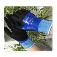 China Shipping Anti Cut Nitrile Palm Double Dipping Industrial Work Gloves for sale