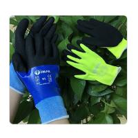 China Shipping Anti Cut Nitrile Palm Double Dipping Industrial Work Gloves for sale