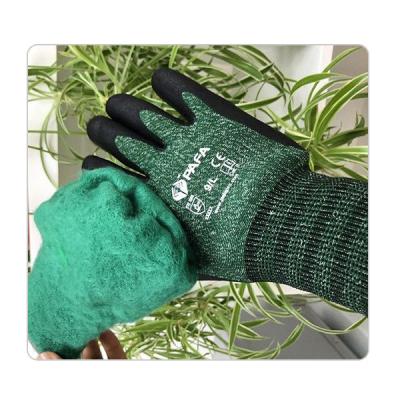 China Foam Black Nitrile Dipping Thin Waterproof Winter Warm Work Gloves for sale