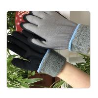 China 7 Gauge Terry Brushed Inside Winter Nitrile Gloves For Cold Weather for sale