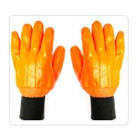 China Orange Warm Chemical And Liquid Resistant Gloves for sale