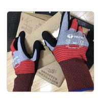 China Red Grey Silicone Free Warehousing And Transportation Firm Grip Women's Gloves for sale