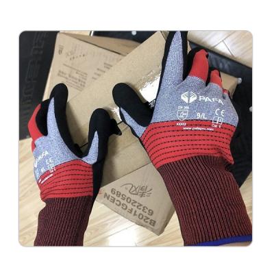 China Red Grey Silicone Free Warehousing And Transportation Firm Grip Women's Gloves for sale