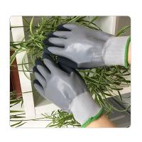 China 13 Gauge Polyester Liner Gardening Cleaning Latex Gloves for sale