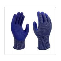China Metal And Glass Handling HPPE Abrasion Resistant Fingers Dipping Foam Nitrile Gloves for sale
