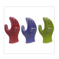China Gardening Gloves Flower Pattern Smooth Nitrile 28cm EN388 4121X Hand Safety Gloves for sale