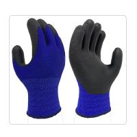 China Black Silicone Free Grease Resistant PAFA Honeycomb Grip Foam Nitrile Gloves for sale