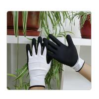 China Silicone Free Construction 15 Gauge Firm Grip OEKO-TEX Nitrile Coated Work Gloves for sale