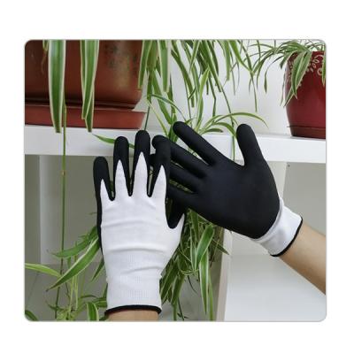 China Silicone Free Construction 15 Gauge Firm Grip OEKO-TEX Nitrile Coated Work Gloves for sale