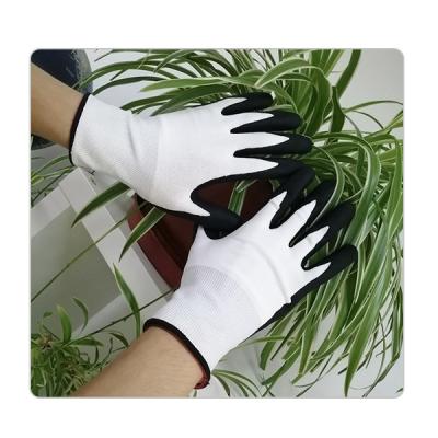 China Anti Abrasion Nitrile Foam Oilproof Hand Safety Gloves For Gardening And Wood Working for sale