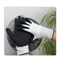 China Anti Abrasion Nitrile Foam Oilproof Hand Safety Gloves For Gardening And Wood Working for sale