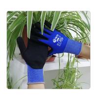 China Oilfield Lightweight Sandy 15 Gauge Nitrile Work Safety Gloves For Gardening for sale