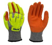 China Nitrile Coating HPPE 13 Gauge Level D Protection Cut Resistant Hand Gloves For Mining for sale