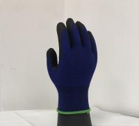 China Stretch Knitting 13 Gauge Seamless Nylon NBR Rubber Palm Coated Gloves For Carrying for sale