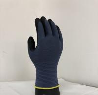 China Seamless Polyester Spandex Knitting Black Nitrile Gloves For Automotive Repairing for sale