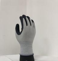 China 15 Gardening Gardening Cool Fiber Spandex  Black Sandy Latex Gloves for sale