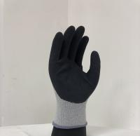 China 15 Gardening Gardening Cool Fiber Spandex  Black Sandy Latex Gloves for sale