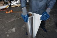 China Seamless Nitrile 3/4 Dipping Polyester Liner Gloves For Warehouse for sale