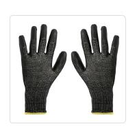 China Breathable Black PU Palm HPPE Cut Resistant Gloves For Light Industry for sale