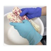 China Gardening Blue Nitrile Disposable Work Gloves With High Flexibility for sale