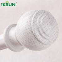 China 1.2mm Thickness Modern Wood Curtain Rod For Hotels Decorative for sale