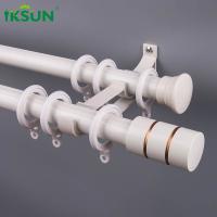 China Cylinder Aluminum Curtain Rod , Decorative Curtain Pole 1.2mm Thickness for sale