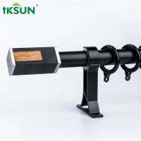 China Black Aluminium Curtain Rod Alloy 6063 Material For Bay Window for sale