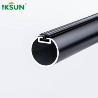 China 19ft Silent Aluminium Curtain Rod Decorative Morandi Color For Bedroom for sale