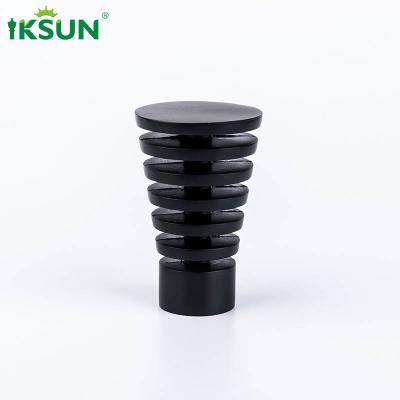 China Adjustable Metal Modern Black Curtain Rods Silent 1.1