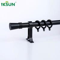 China 22ft Black Curtain Pole Extendable , 6063 Aluminum Rod For Curtain for sale