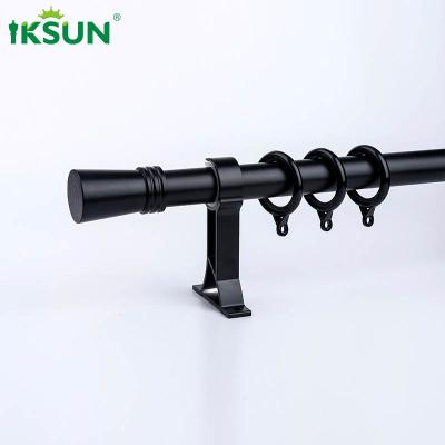 China 22ft Black Curtain Pole Extendable , 6063 Aluminum Rod For Curtain for sale