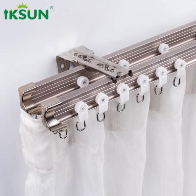 China 1.2mm Double Curved Curtain Track Bendable Heavy Duty Wall Mounted for sale